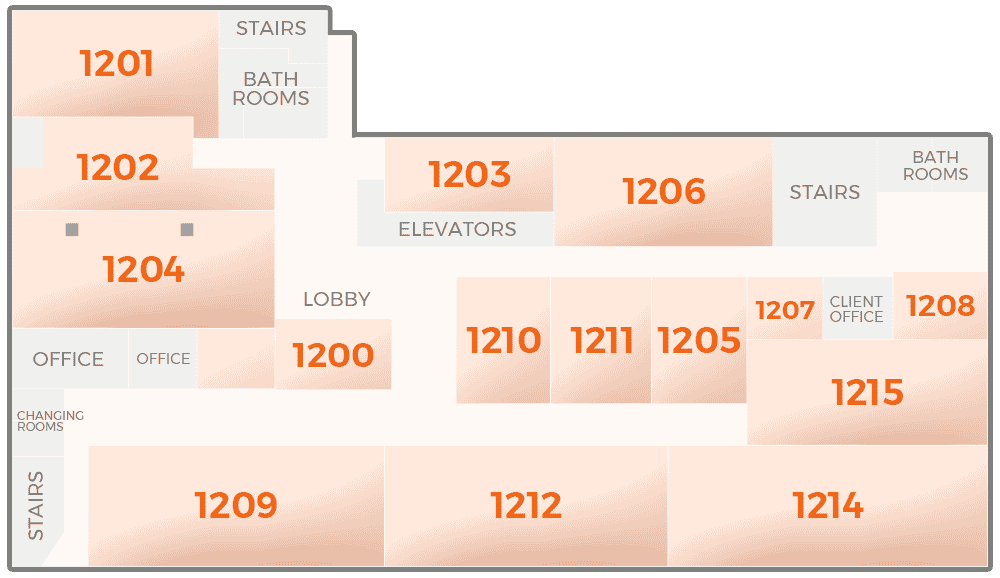 12th Floor Plan - Pearl Studios NYC